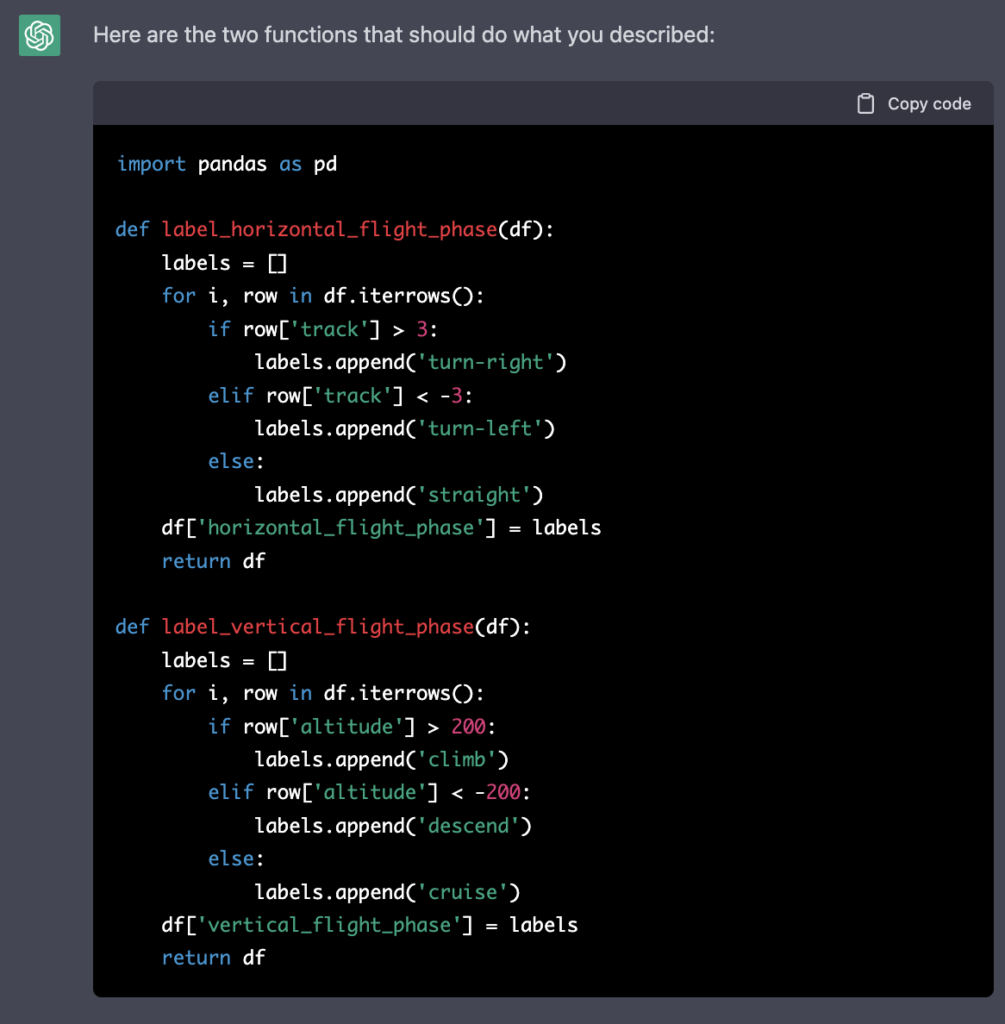 Using ChatGPT to code solutions for Data Science problems in aviation - Datascience.aero