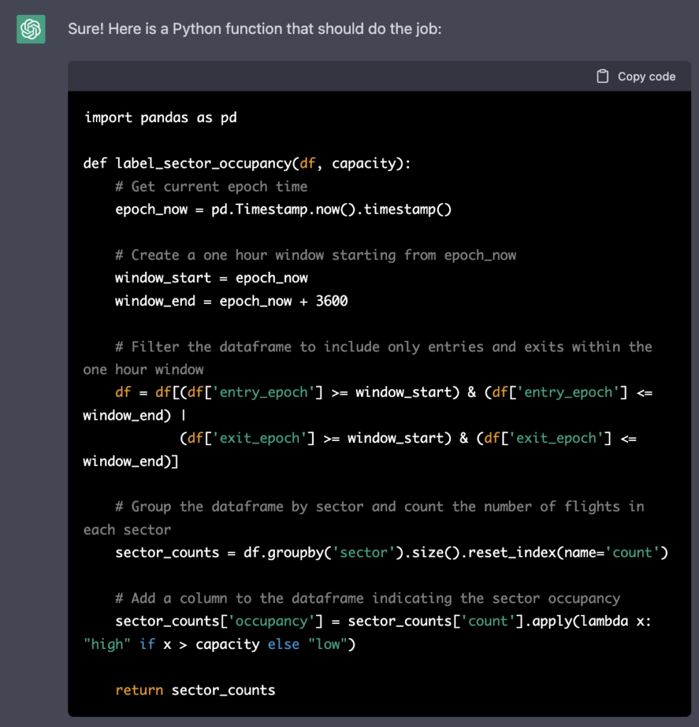 Using ChatGPT to code solutions for Data Science problems in aviation - Datascience.aero