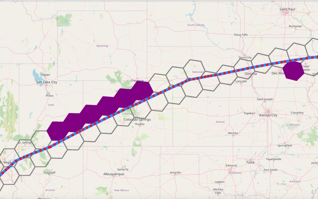 Determining the surroundings of a flight trajectory - Datascience.aero